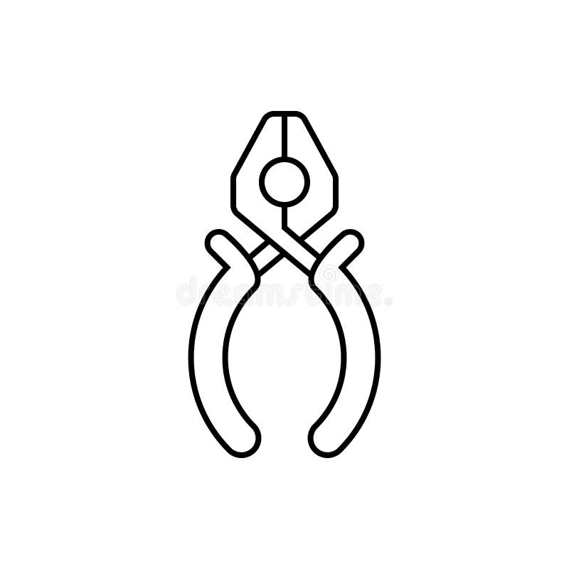 Zange Symbol Toolkit Vektorgrafik Vektor Abbildung - Illustration von ...