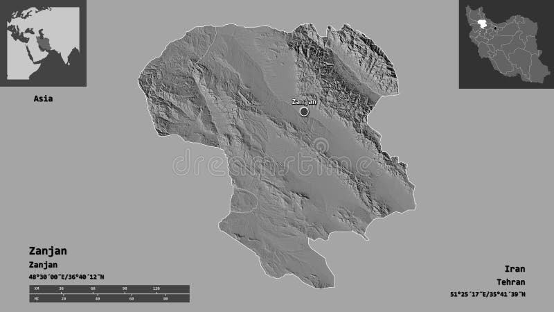 Zanjan, Province of Iran,. Previews. Bilevel Stock Illustration ...
