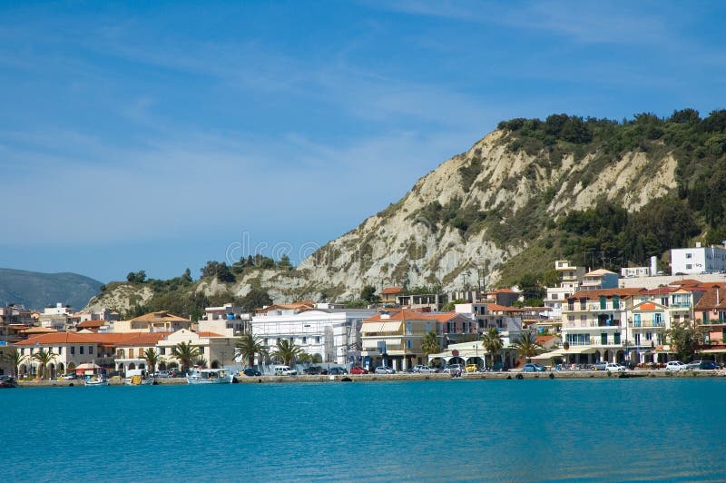 Port in Zante town stock photo. Image of holidays, ocean - 25061702