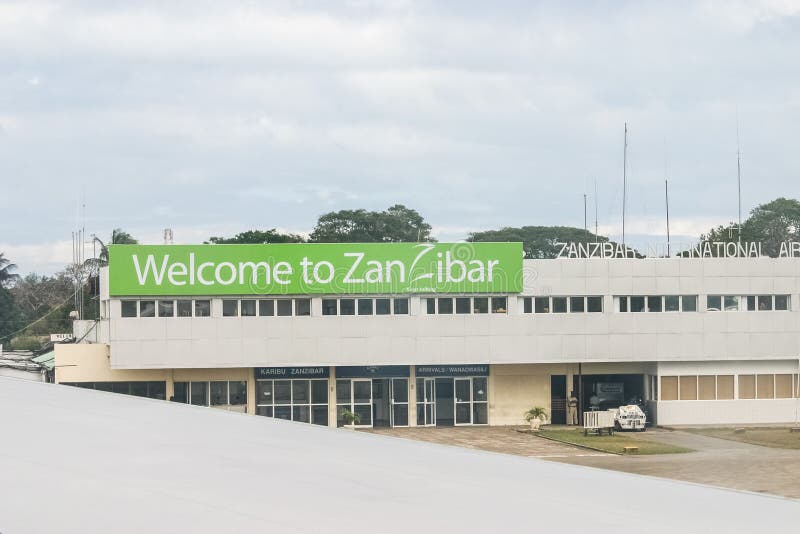 Zanzibar Airport, Tanzania editorial stock photo. Image of zanzibar ...