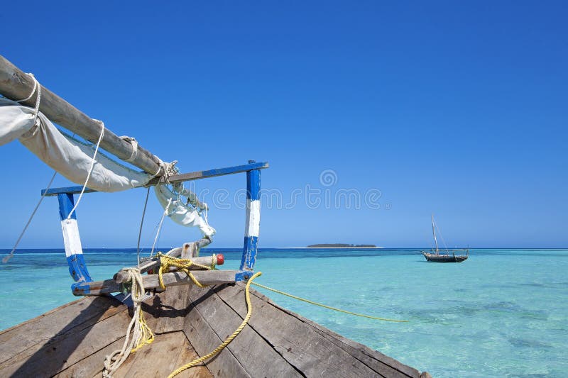 Trobical beach in Zanzibar stock photo. Image of tanzania - 25185078