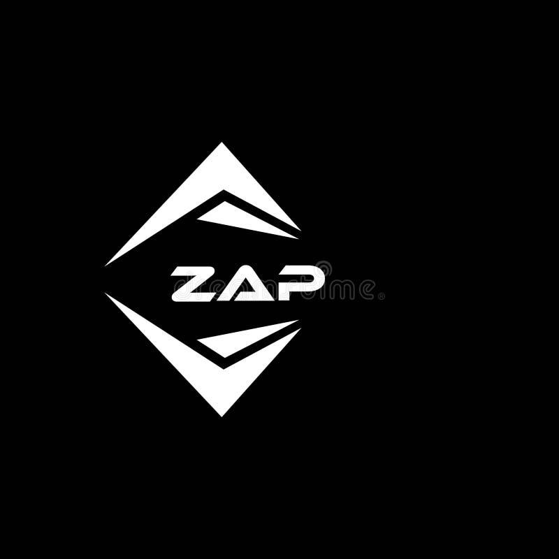 ZAP Abstract Monogram Shield Logo Design on Black Background. ZAP ...