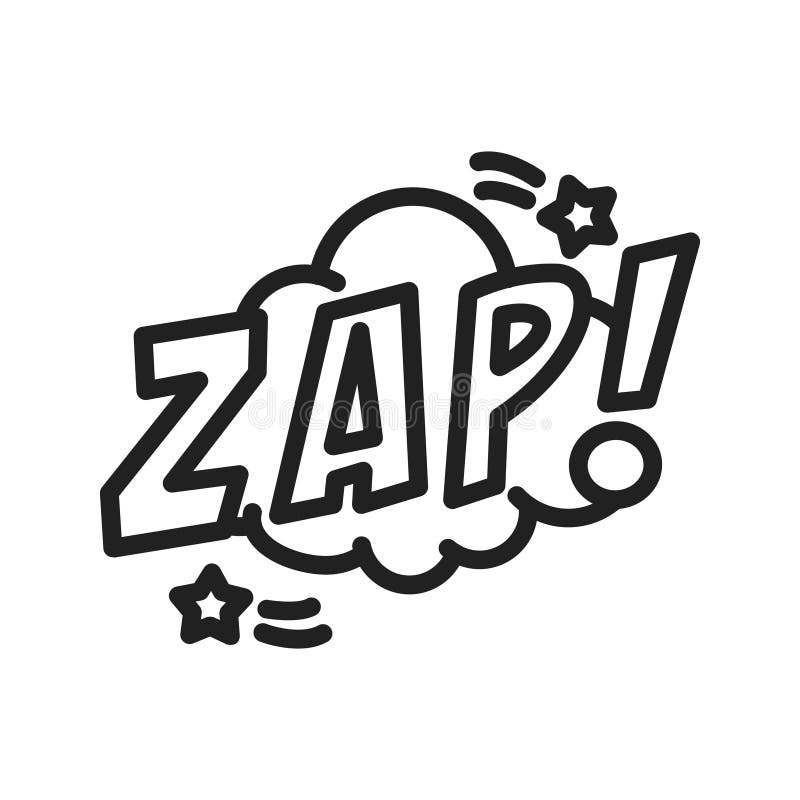 Zap Bubble icon image. stock vector. Illustration of design - 281212035