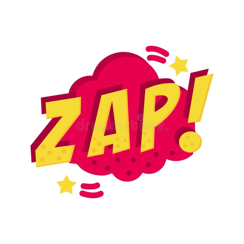 Zap Bubble Icon Image. stock vector. Illustration of conversation ...