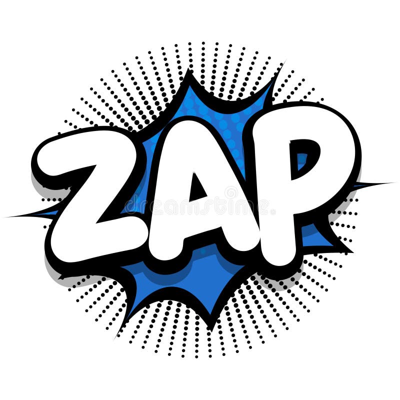 Zap Comic Book Explosion Bubble Vector Illustration Stock Vector ...