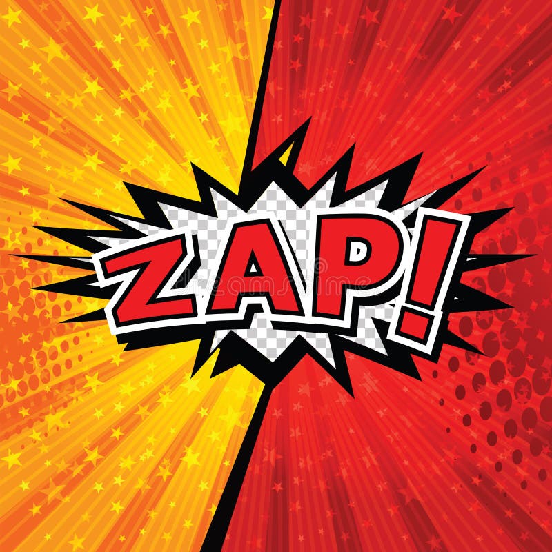 Zap! - Comic Speech Bubble, Cartoon Stock Vector - Illustration of ...