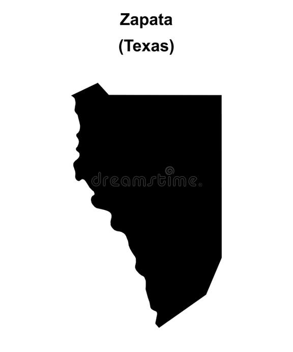 Zapata outline map stock vector. Illustration of border - 361795221