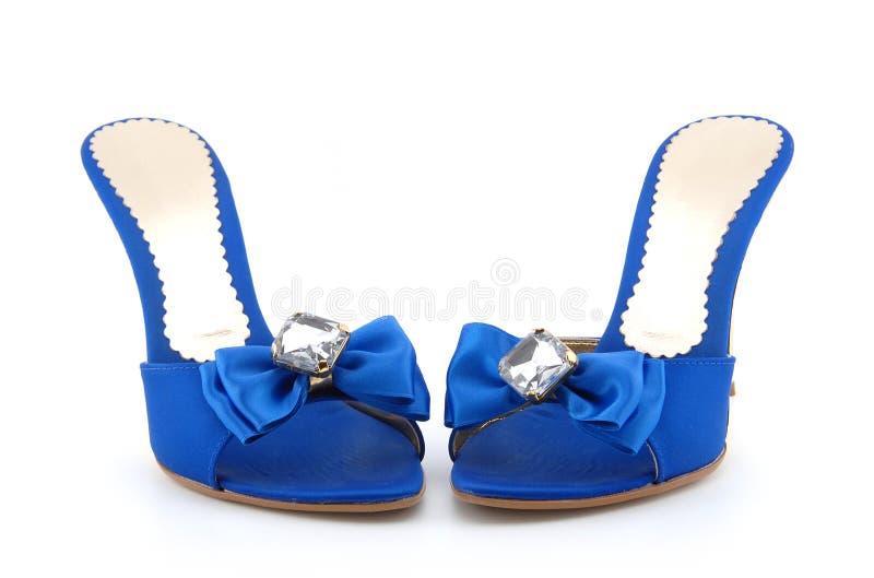 Zapatos azules imagen de archivo. Imagen de manera, aislado - 5341413