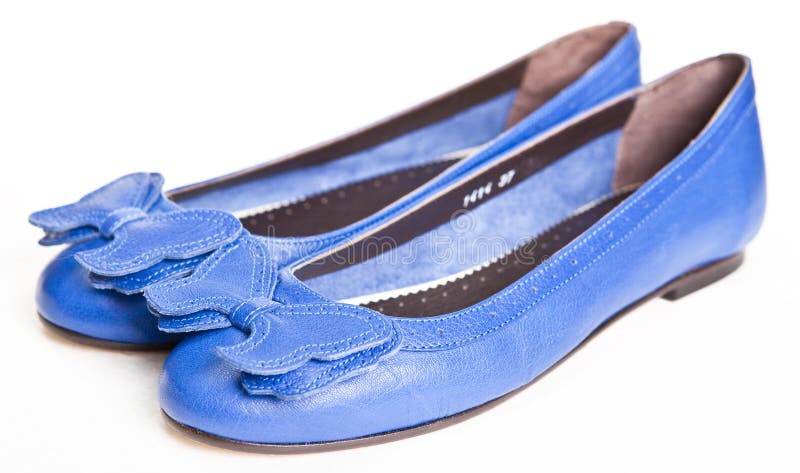 Zapatos De Las Mujeres Azules Imagen de archivo - Imagen de comodidad ...
