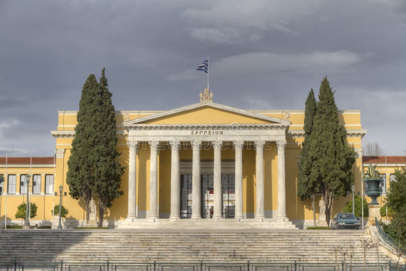 Zappeion Megaron Neoclassical Building in Athens Stock Image - Image of ...