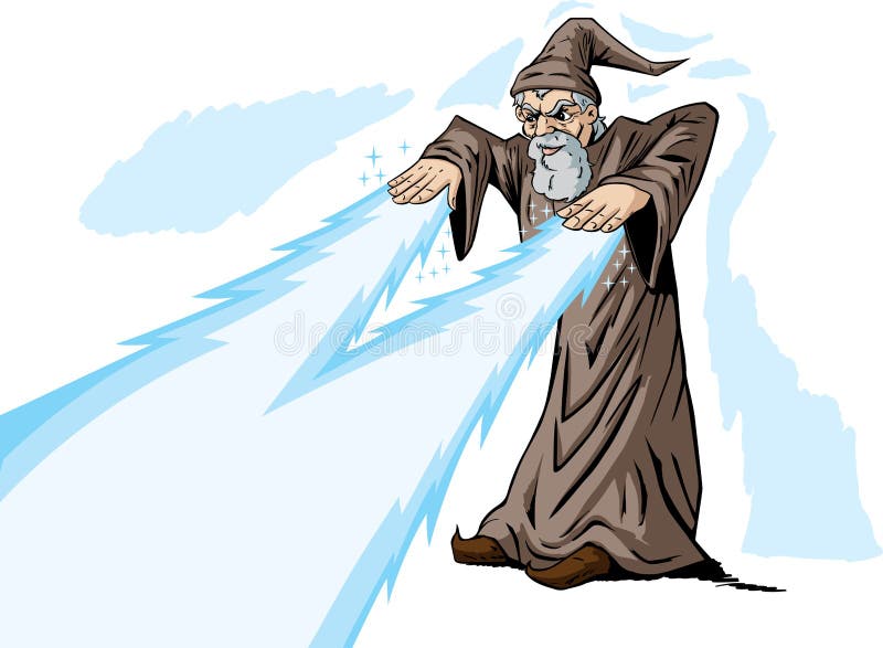 Zapping Wizard stock vector. Image of sorcery, firing - 31857383