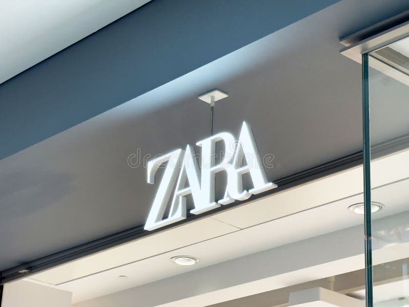 Zara Storefront Sign in Shopping Mall Editorial Image - Image of ...