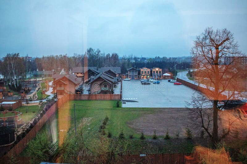Zator Lesser Poland Voivodeship View from the Window Stock Image ...