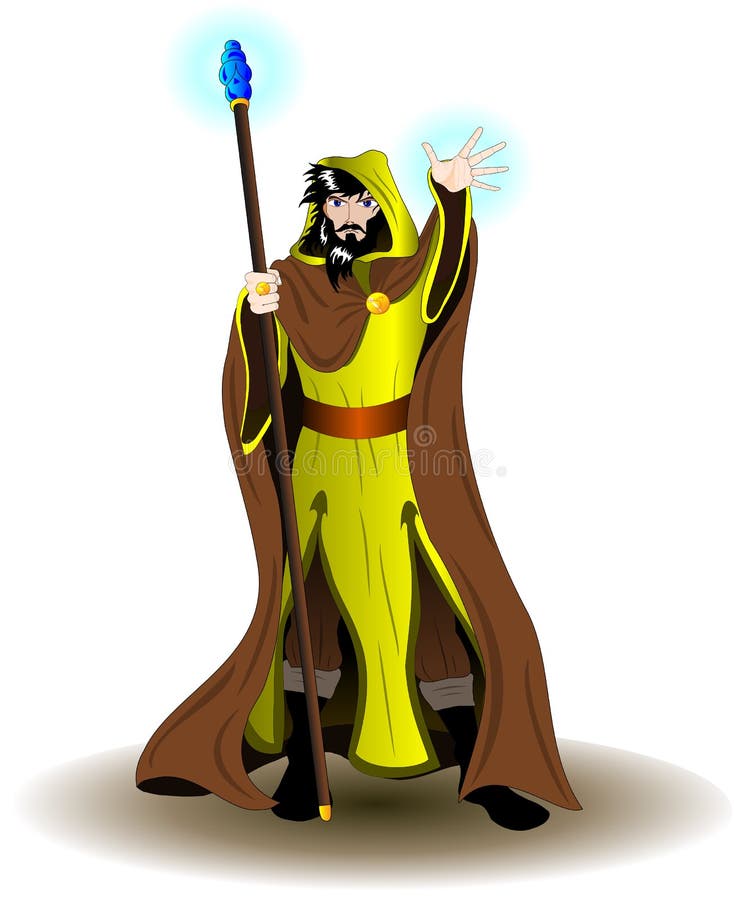 Zaubererpersonal stock abbildung. Illustration von render - 12858367