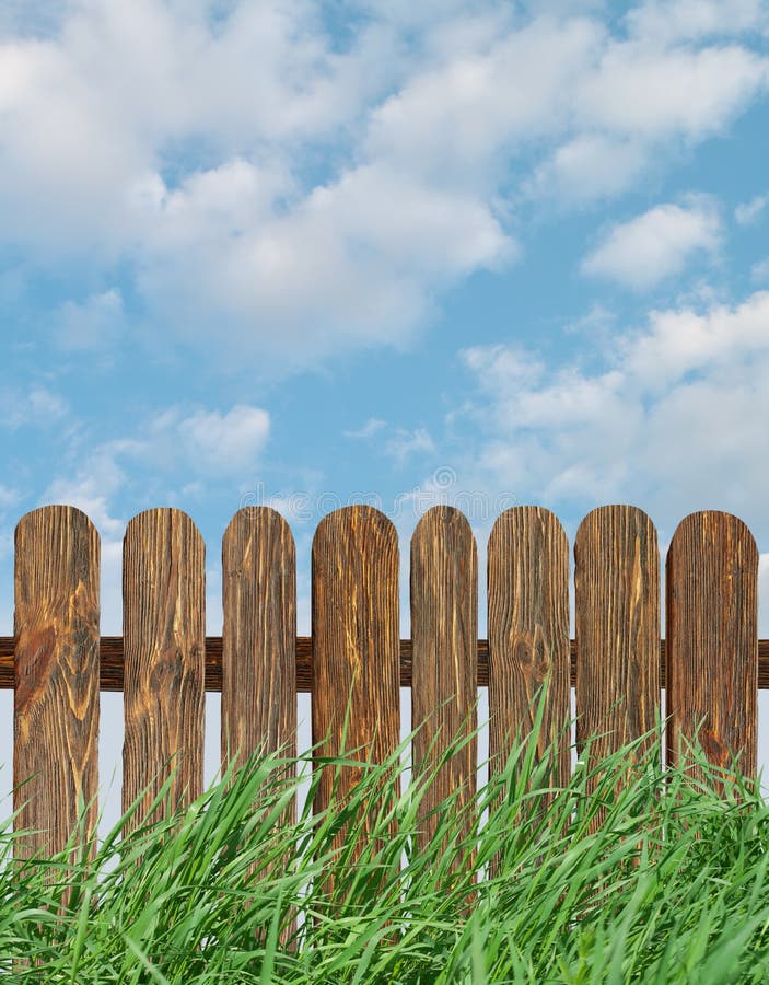 Zaun stockbild. Bild von draussen, landschaft, hintergrund - 26324741