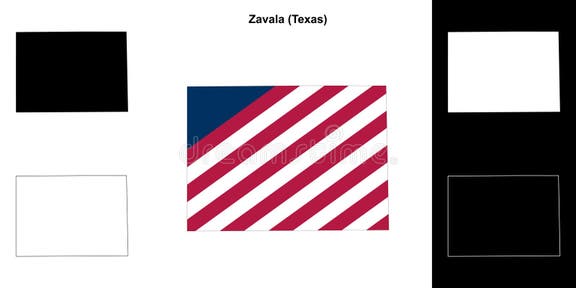 Zavala outline map stock vector. Illustration of area - 324149222