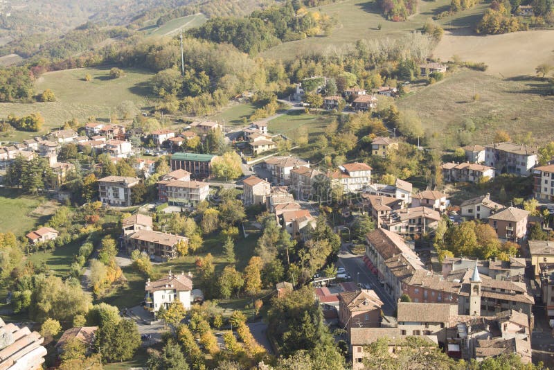 Zavattarello, Historic Village in Oltrepo Pavese, Italy Stock Image ...