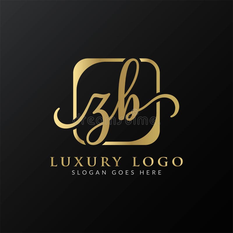 ZB Logo Design Vector Template. Initial Luxury Letter ZB Vector ...