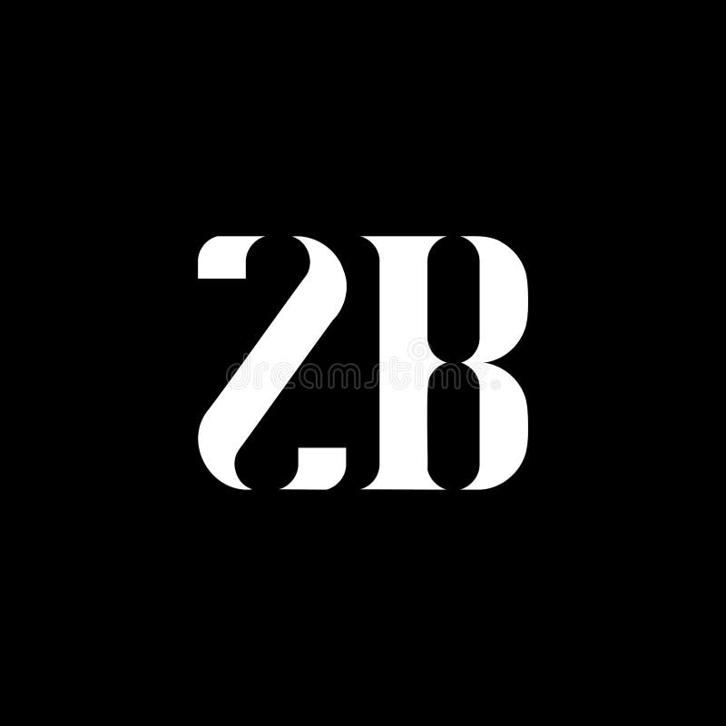 ZB Z B Letter Logo Design. Initial Letter ZB Uppercase Monogram Logo ...