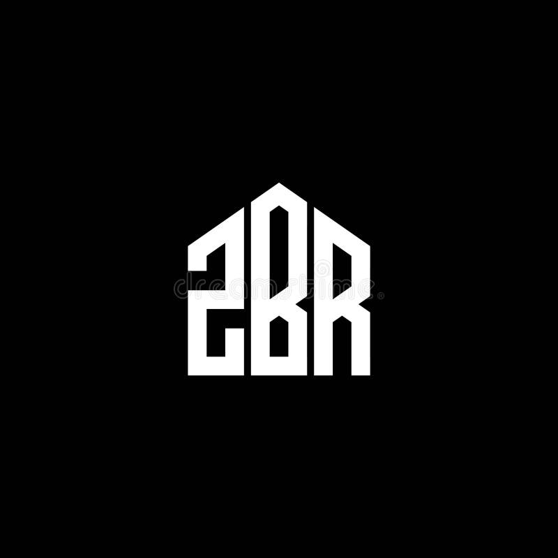 ZBR Letter Logo Design on BLACK Background. ZBR Creative Initials ...
