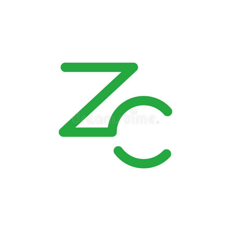 Zc Initial Letter Vector Logo Icon Stock Vector - Illustration of ...