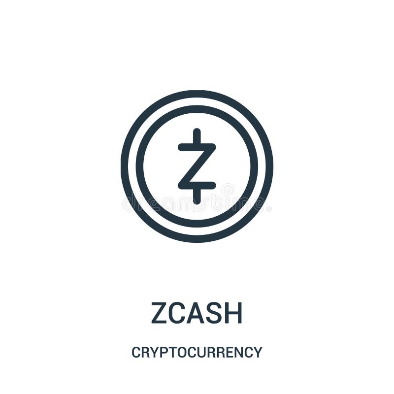 Linear Zcash Icon from Cryptocurrency Economy and Finance Outline ...