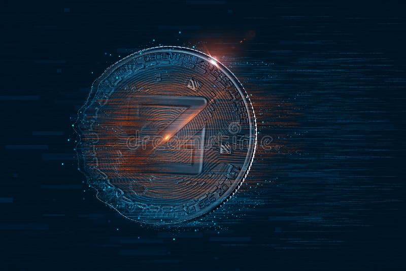 Zcoin Digital Currency. 3D Illustration Editorial Stock Photo ...