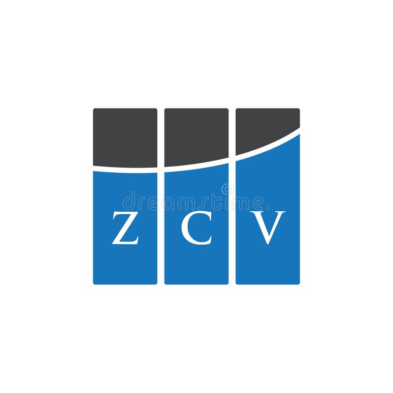 ZCV Letter Logo Design on White Background. ZCV Creative Initials ...
