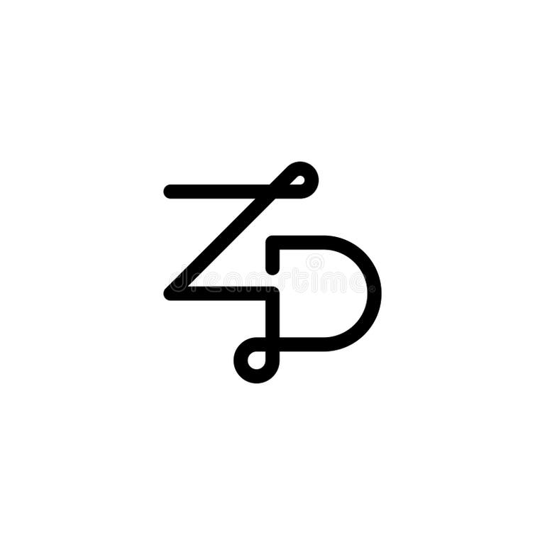 ZD Logo, ZD Monogram, Initial ZD Logo, Letter ZD Logo, Letter ZD Icon ...