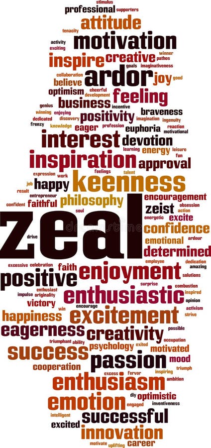 Zeal word cloud stock vector. Illustration of faithful - 172929622
