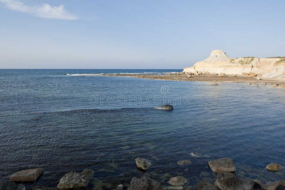 Zebbug Gozo stock image. Image of water, landscape, edge - 27355673