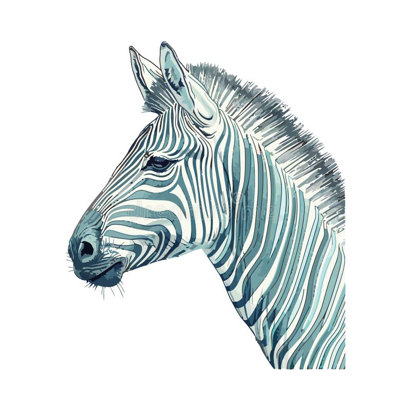 Zebra animal icon isolated stock vector. Illustration of mammal - 289968193