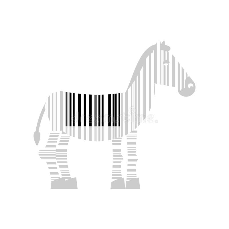 Zebra and Barcode. Striped Animal. Vector Illustration Stock Vector ...