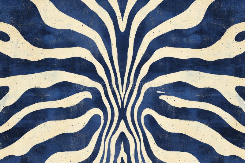 Zebra Blending into Striped Background Showcasing Unique Patterns in ...