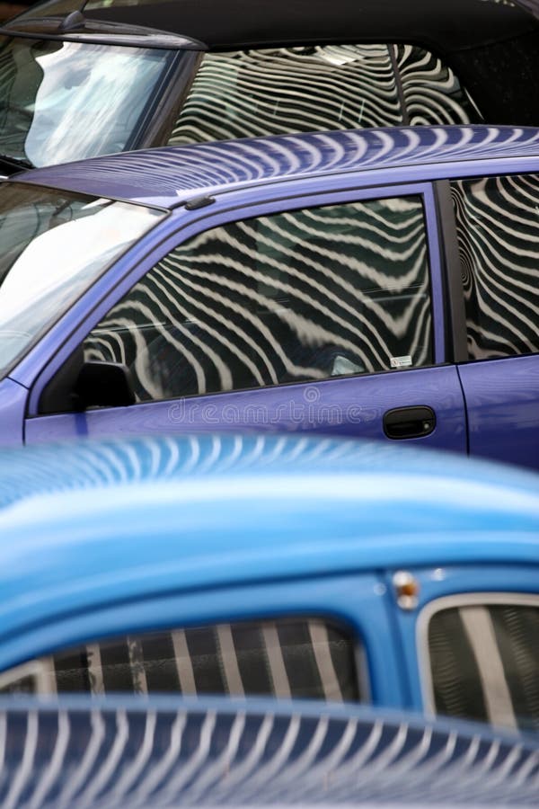 Zebra cars stock image. Image of urban, vehicle, line - 2002679