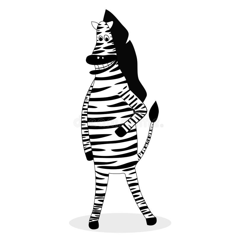 Zebra cartoon vector stock vector. Illustration of african - 82198878