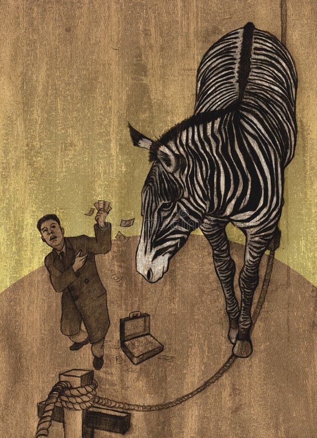 Zebra In Circus Picture. Image: 20247932