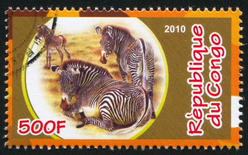 Zebra editorial photo. Image of postage, ancient, philately - 321964996
