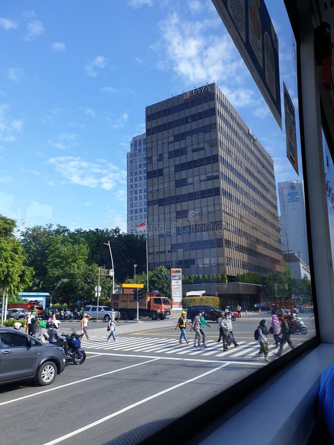 Zebra cross with buildings editorial photography. Image of tower ...