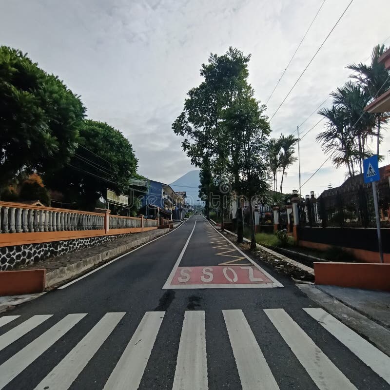 Zebra Cross with Mountain View Stock Photo - Image of mountain, cross ...