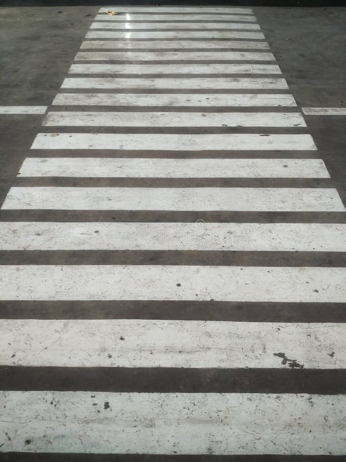 Zebra Cross that Serves As a Crossing for Pedestrians Stock Image ...