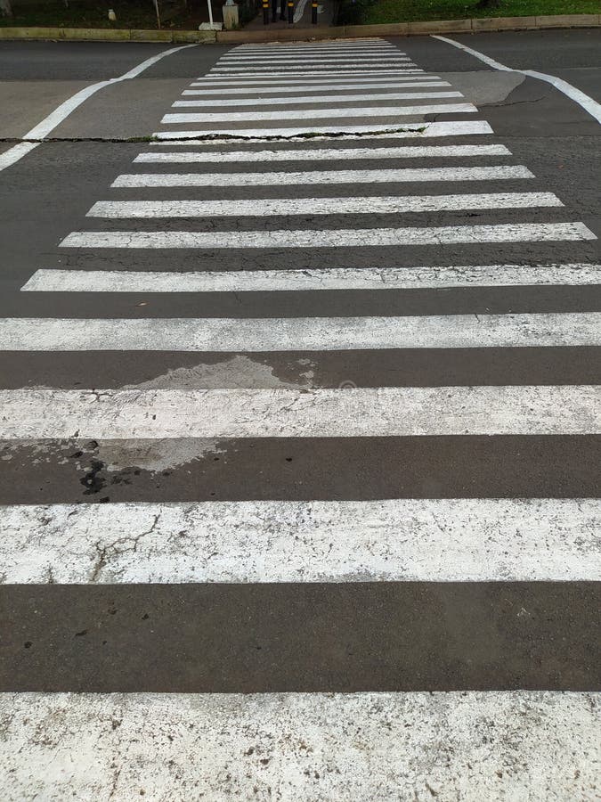 Zebra Cross Sign on the Road Stock Image - Image of pedestrian, striped ...