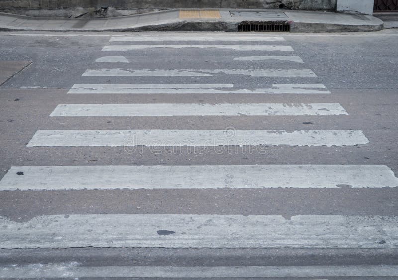 Zebra Cross that Serves As a Crossing for Pedestrians Stock Image ...