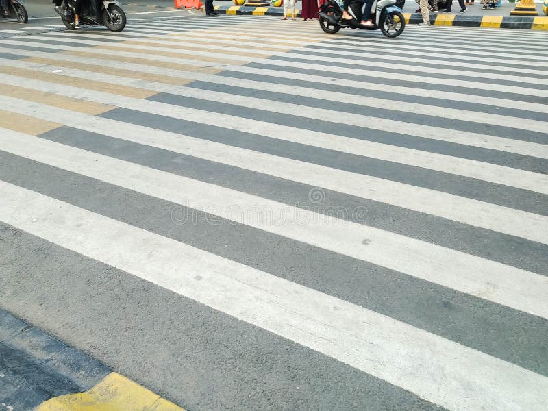 Zebra Cross 1 stock photo. Image of perspective, shadow - 302357170