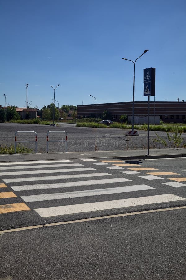 Zebra Crossing in a Country Road on a Sunny Day Stock Photo - Image of ... Zebra Crossing in a Country Road on a Sunny Day Stock Photo - Image of ...