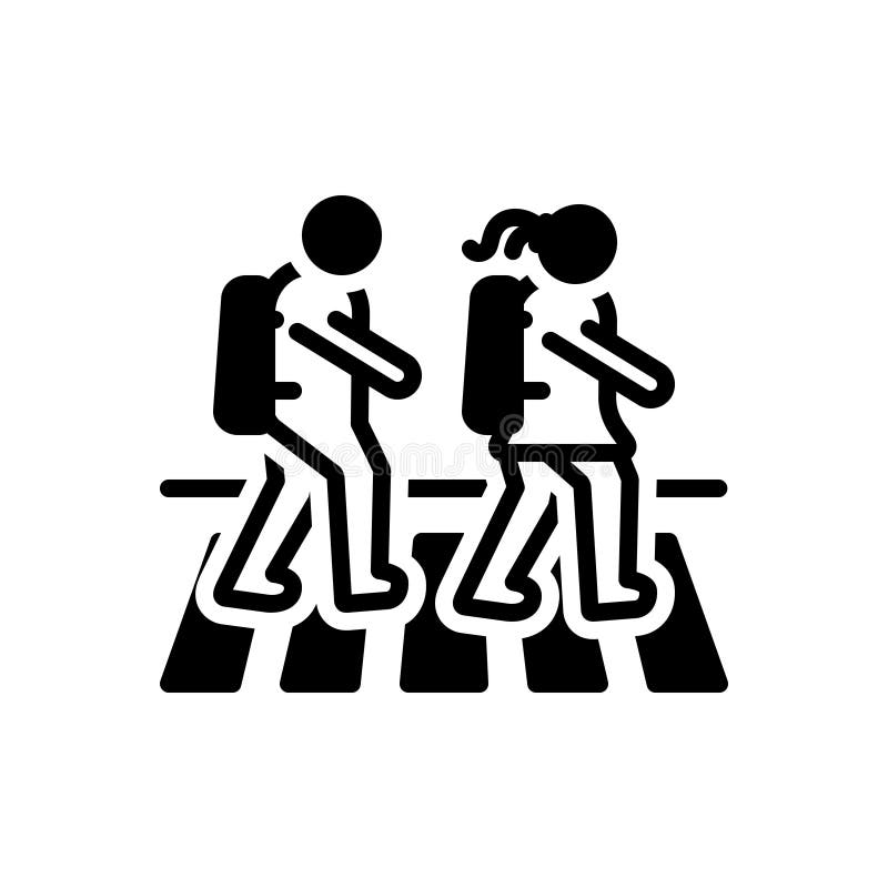 Student Crossing Sign Stock Illustrations – 250 Student Crossing Sign ...