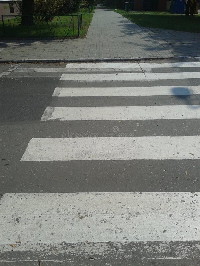 Zebra crossing stock photo. Image of road, curb, line - 42886058