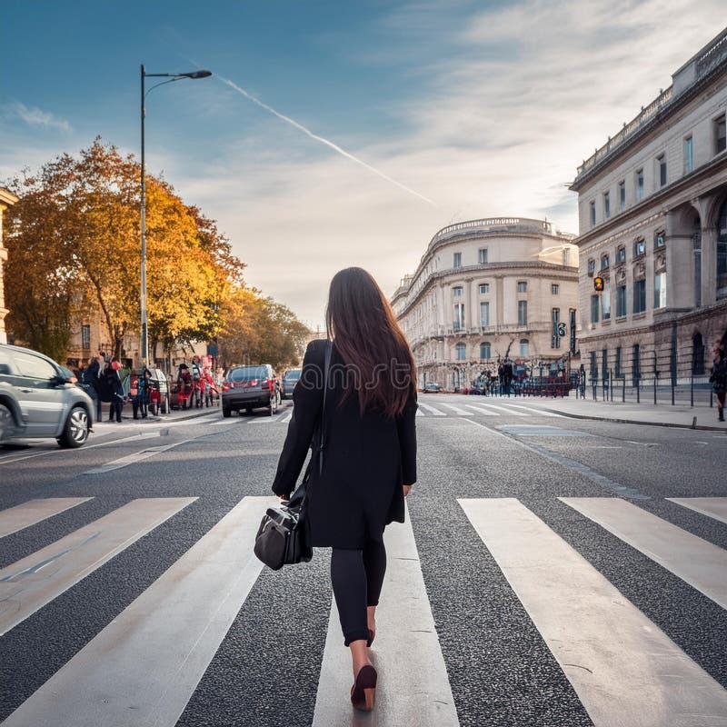 Zebra Crossing in London, AI Generated Stock Illustration ...