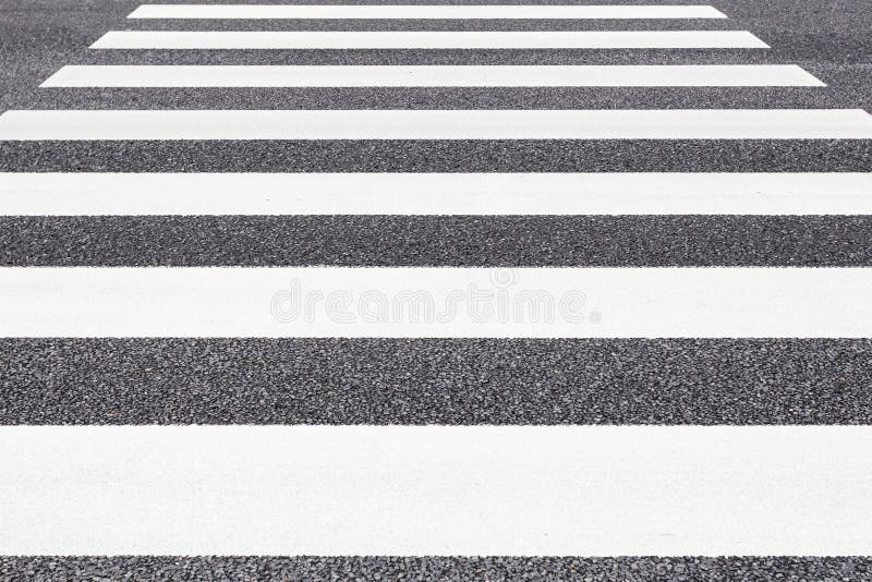 Close-up Zebra Crossing In City Stock Photo - Image of texture ...