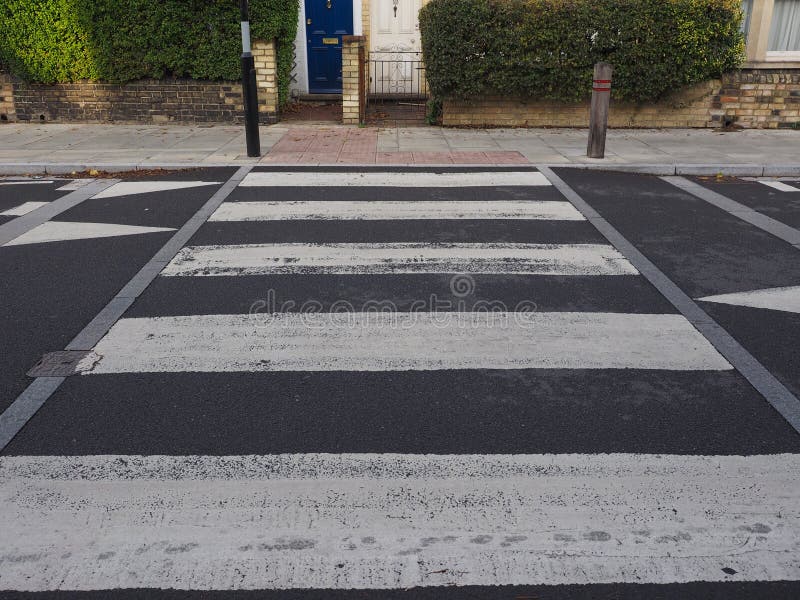 Pedestrians On Zebra Crossing Stock Image - Image of pedestrian ...